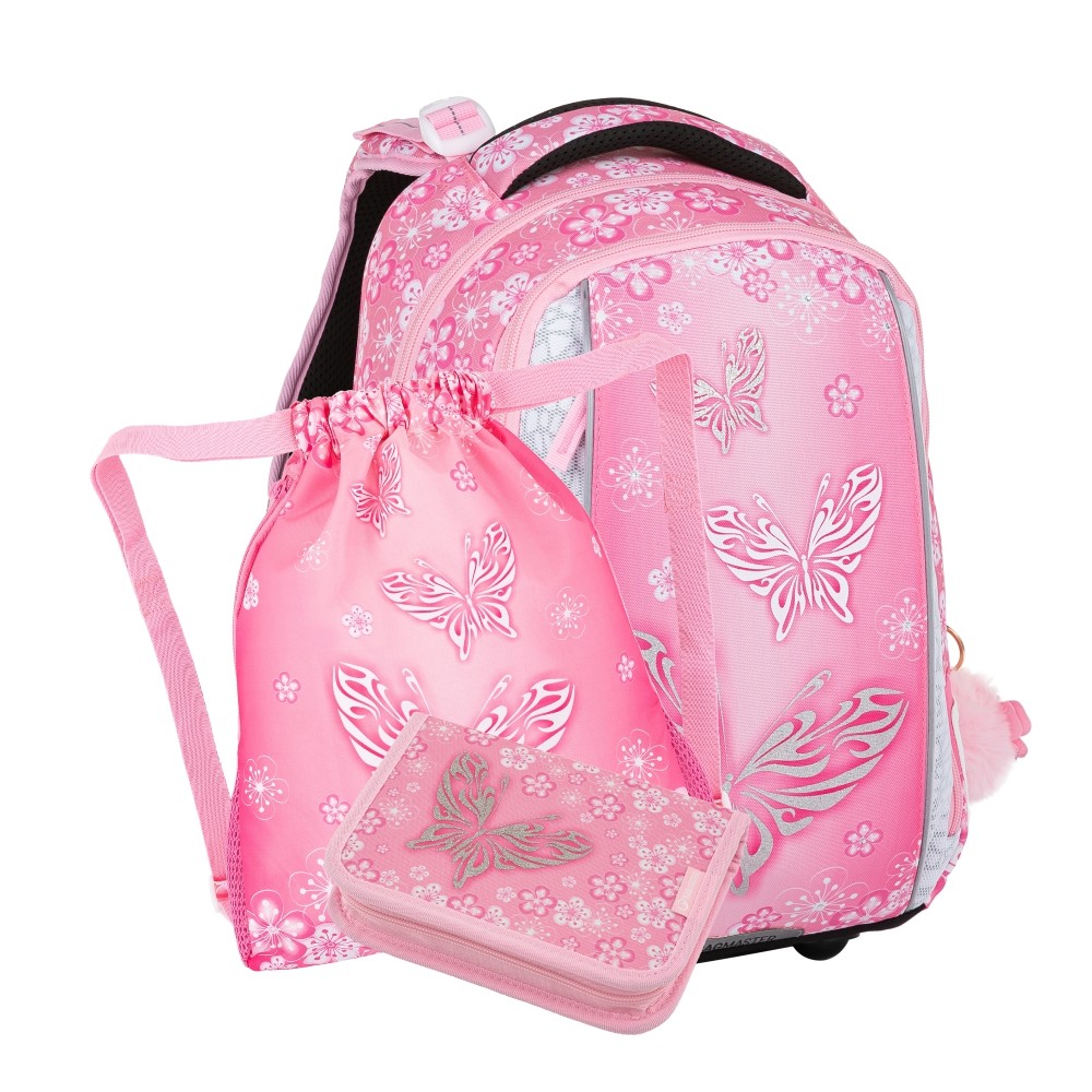Bagmaster VEGA 23 A malý školní set pro prvňáčky - motýlci | Lignamag.cz